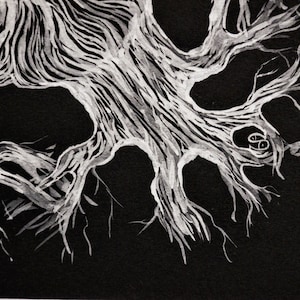 Drawing for Meditation Abstract Art Spiral of Life Original Graphic ...