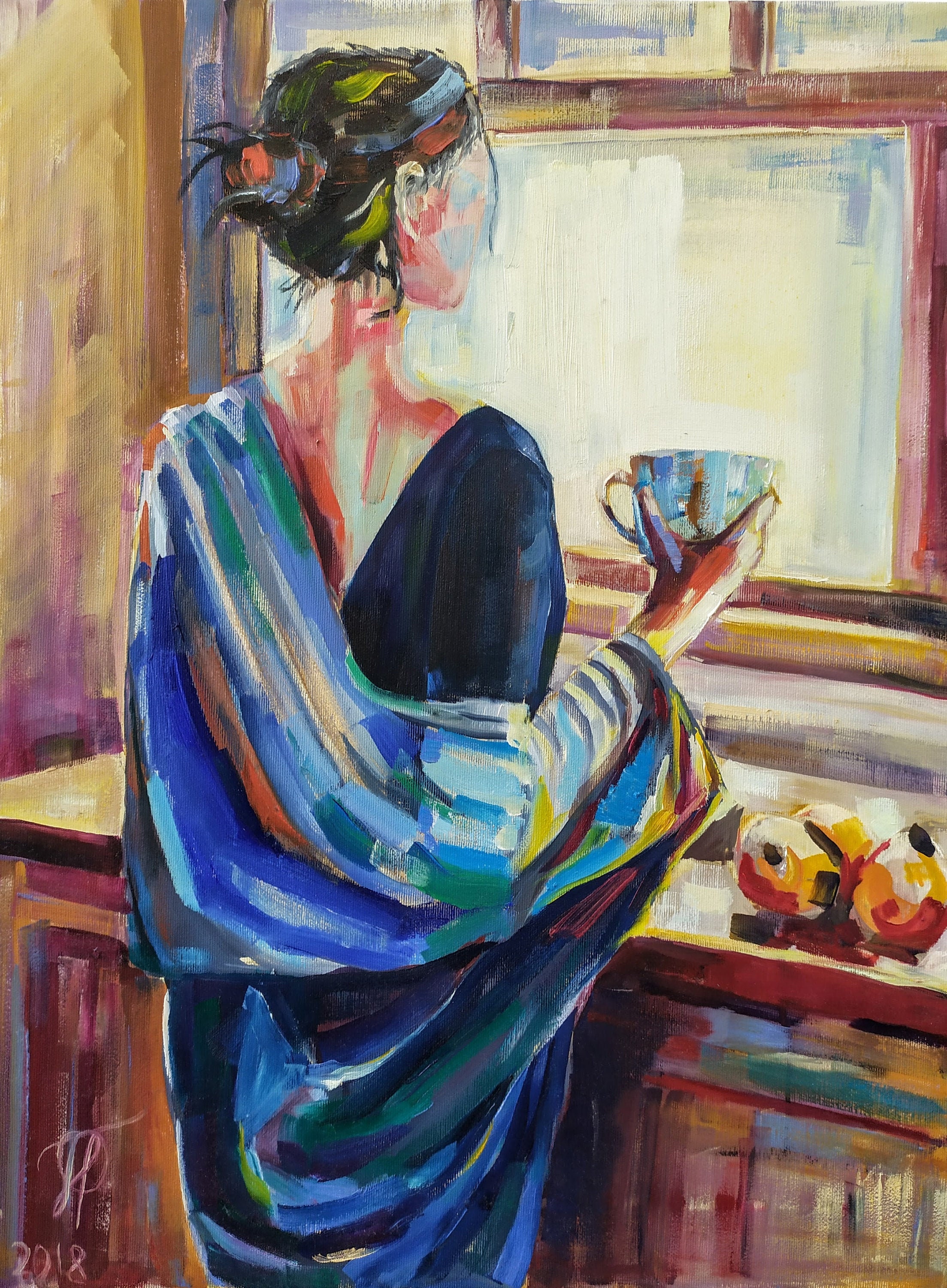 Abstract Portrait Oil Painting