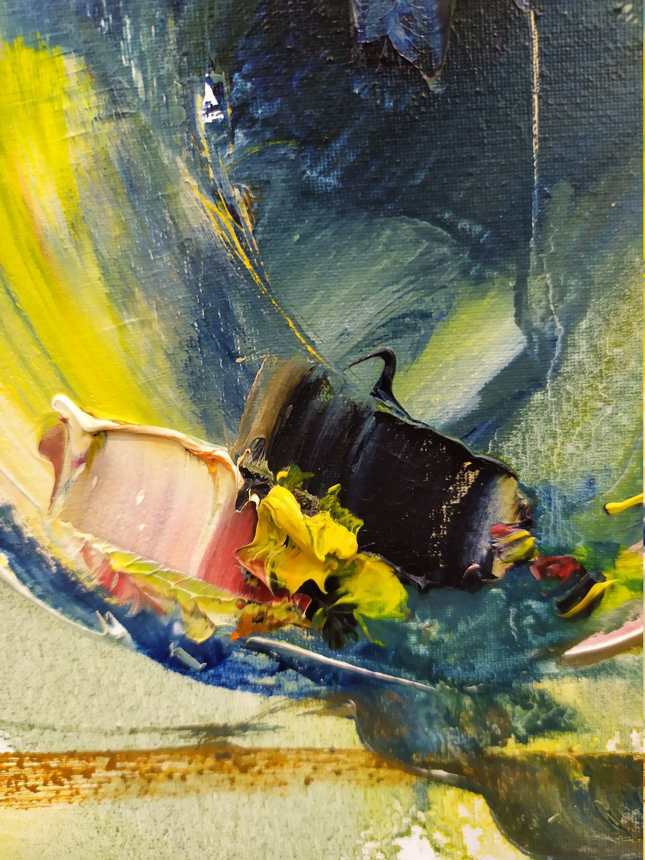 Abstract Still Life Floral Original Oil Painting Tulip Art Floral Wall ...