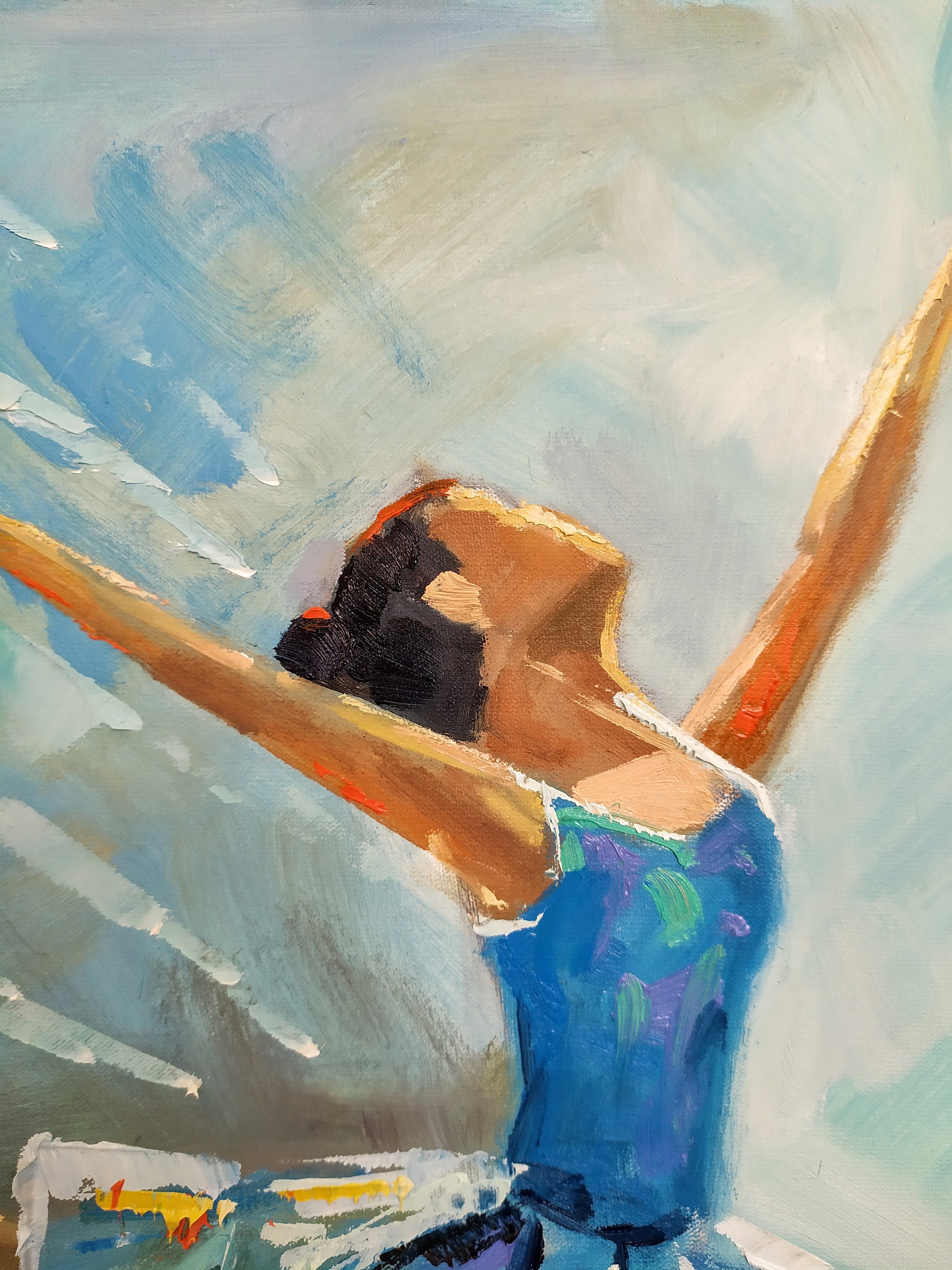 Ballet Dancer Painting Ballet Art Ballerina Wall Art Dancer Oil ...