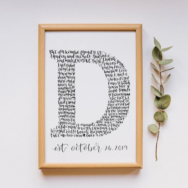 Hand Lettered Print - Etsy