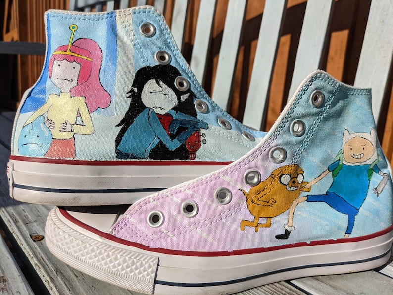 Adventure Time Converse Sneakers - Etsy