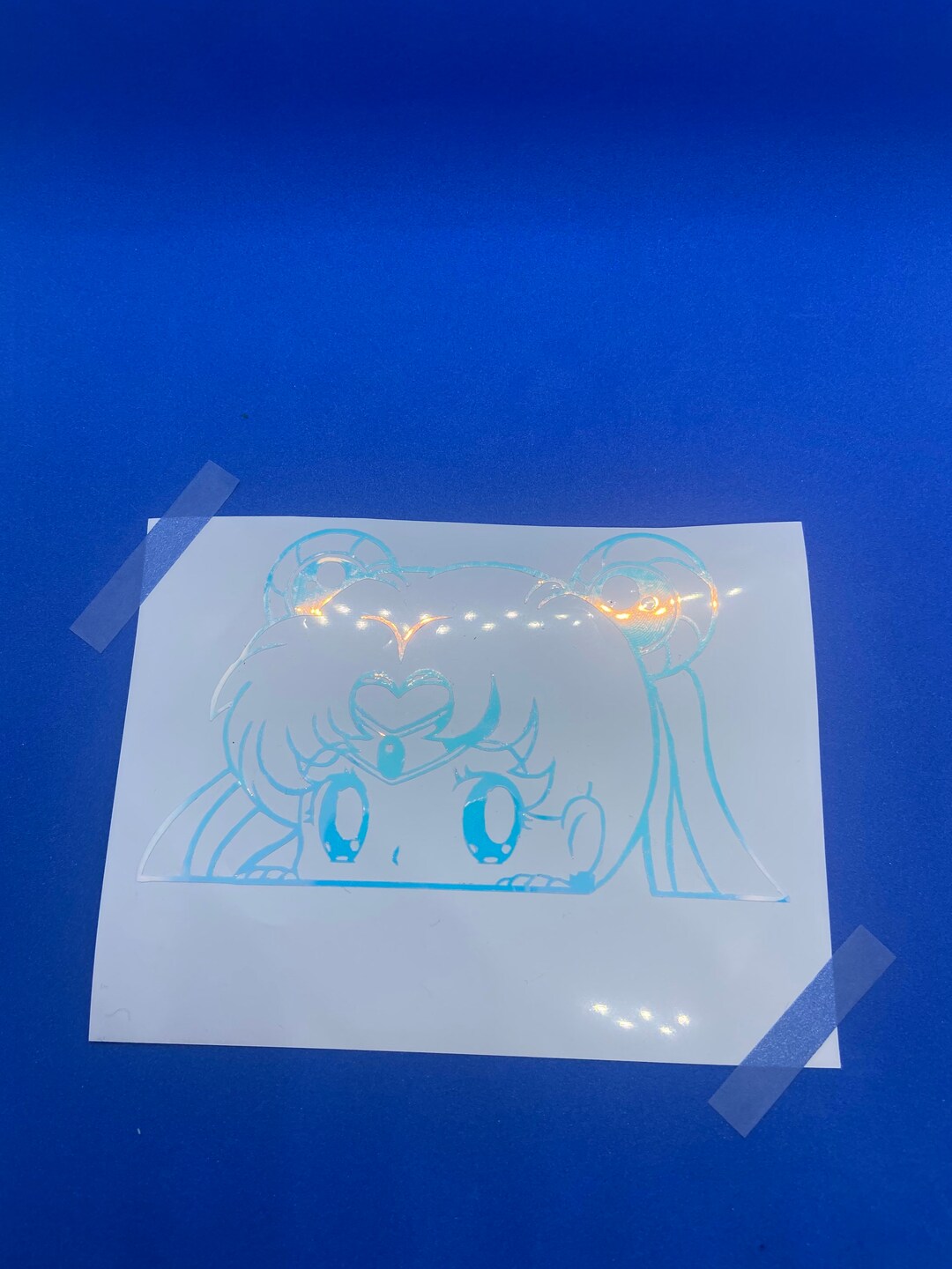 Sailor Moon Princess and Scouts Peeking Car Sticker Mars - Etsy