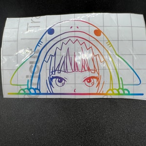 Hololive Holomyth Inspired Vinyl Car Peeking Sticker Ninomae Inanis ...