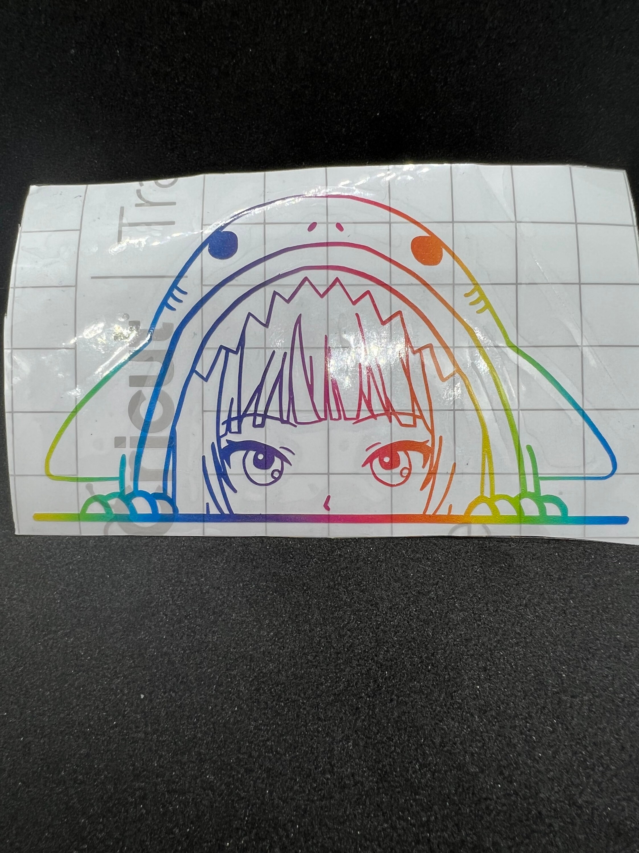 Hololive Holomyth Inspired Vinyl Car Peeking Sticker Ninomae - Etsy