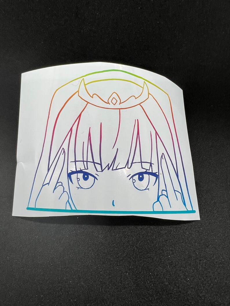 Hololive Holomyth Inspired Vinyl Car Peeking Sticker Ninomae - Etsy