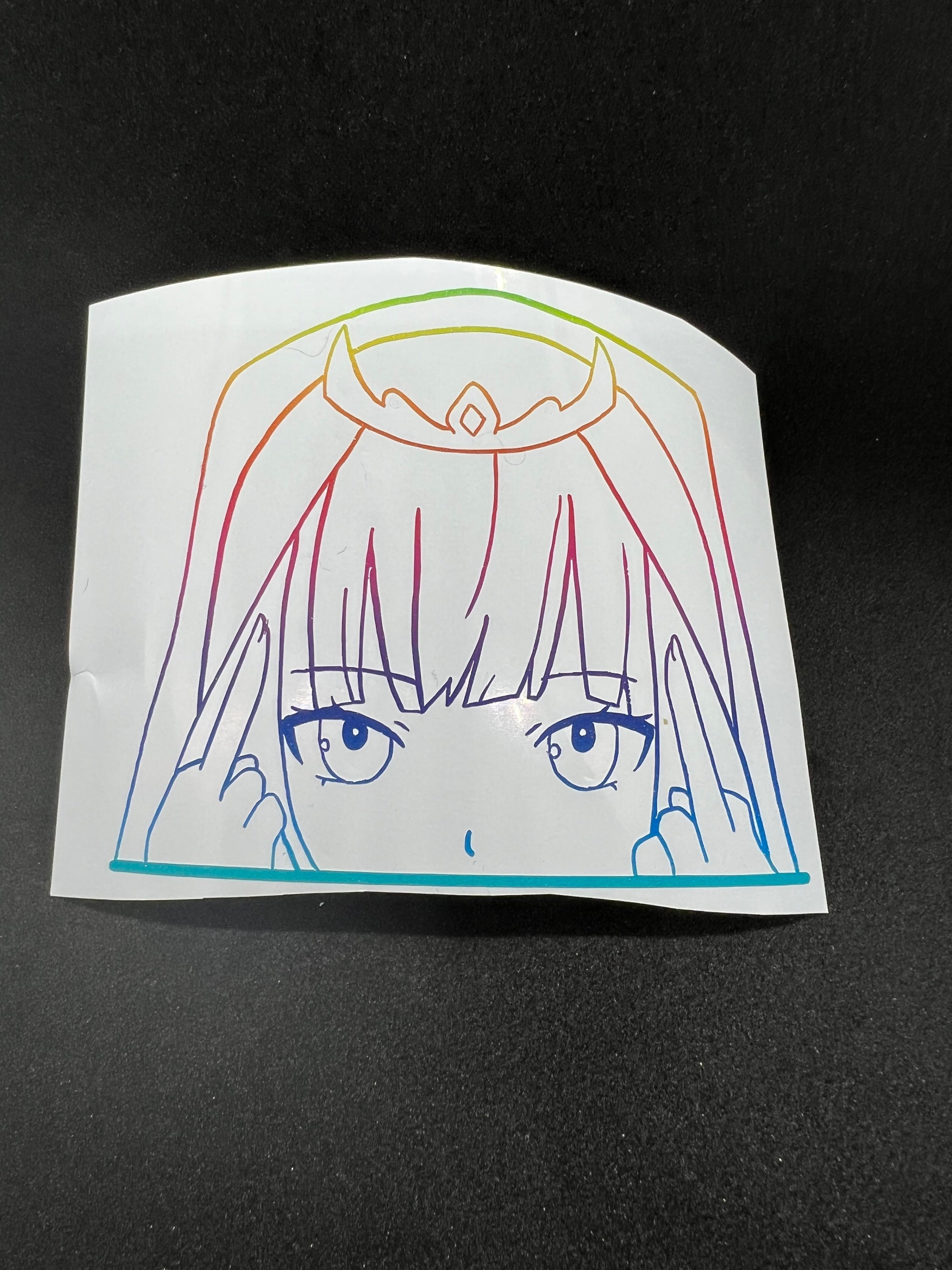 Hololive Holomyth Inspired Vinyl Car Peeking Sticker Ninomae - Etsy