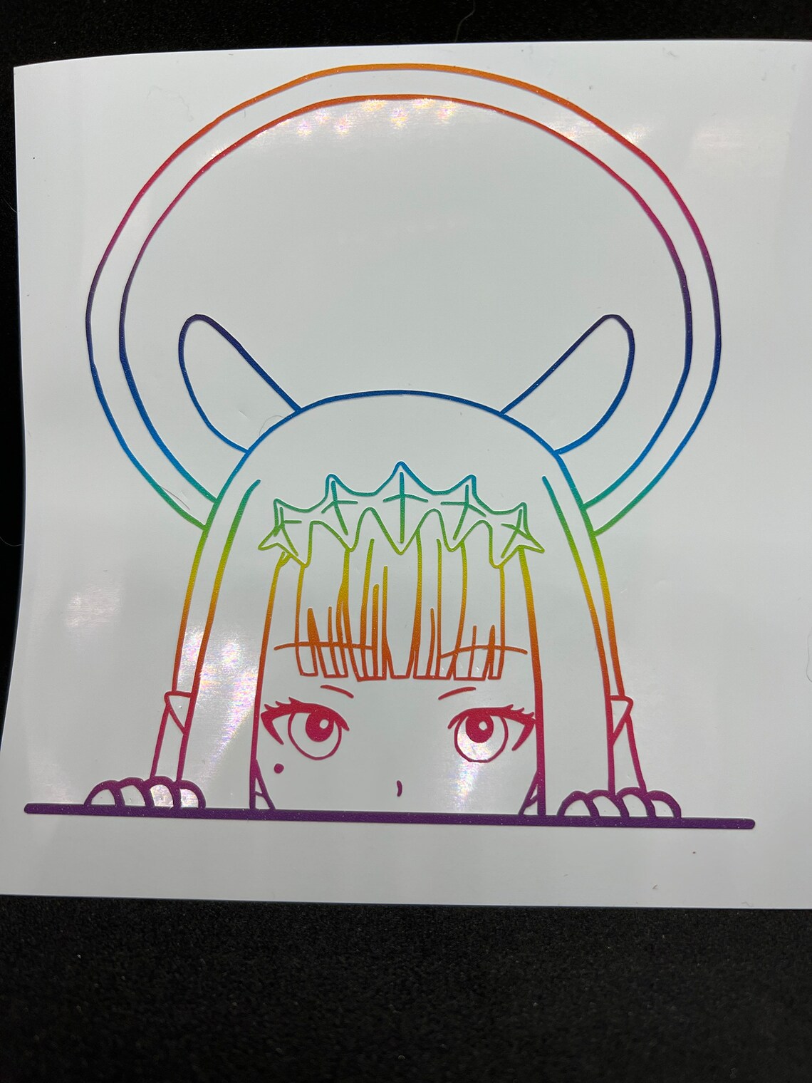 Hololive Holomyth Inspired Vinyl Car Peeking Sticker Ninomae - Etsy