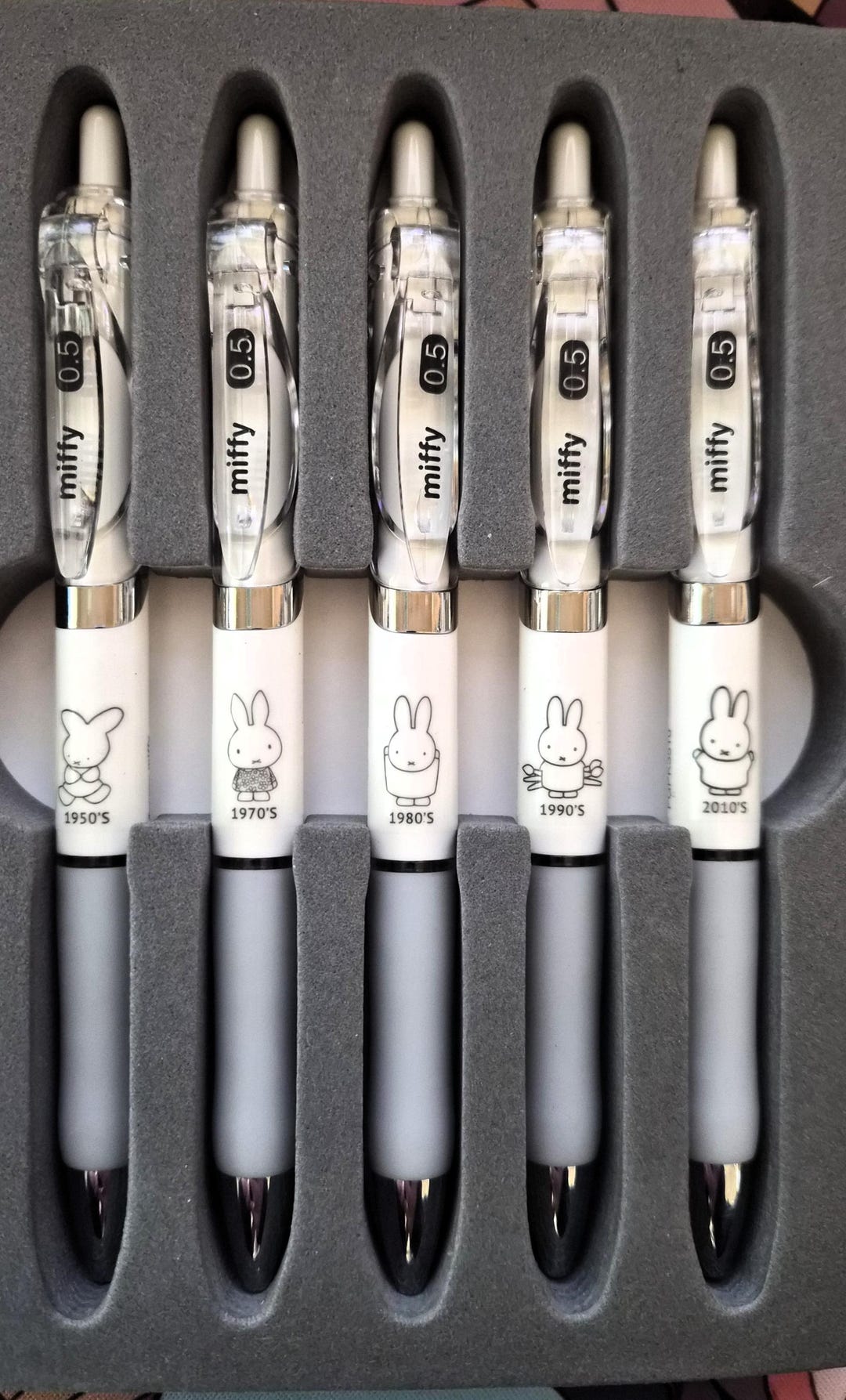 Miffy Anniversary Gel Pen Set – Limited Edition 0.5mm Black Ink Bunny ...