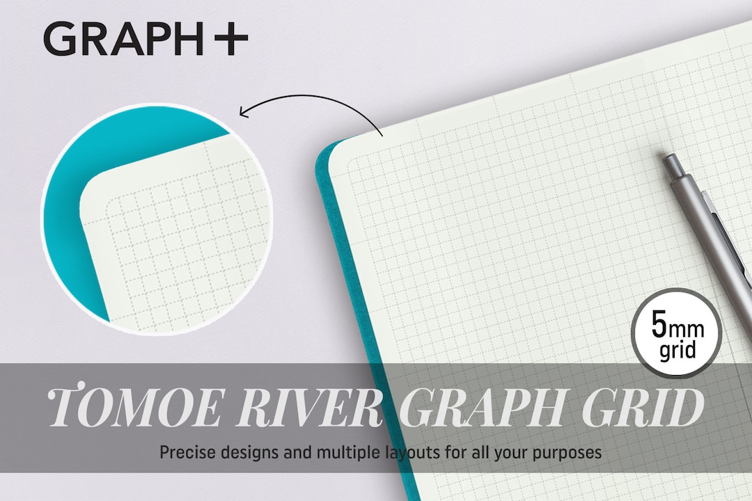 UNIQUE GRAPH PLUS Grid - 120 Pages - Tomoe River Cream 68gsm - Tomoe ...