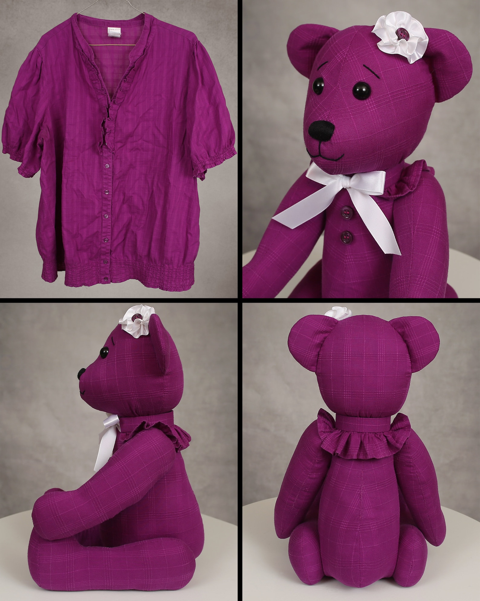 Memory Bears Sewing Pattern Make Bears From Clothing and Wedding ...