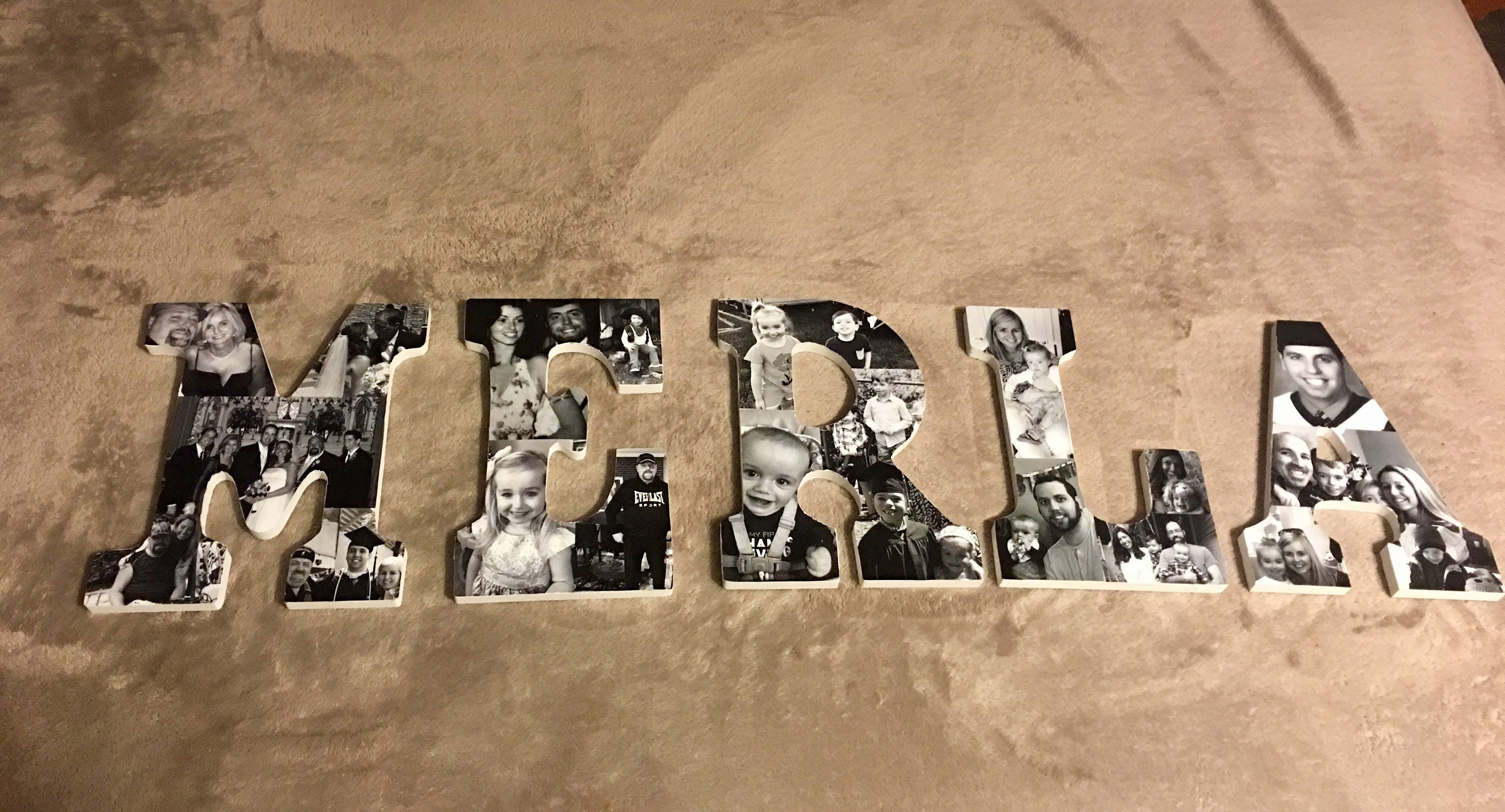 Carta de collage de fotos - Etsy México