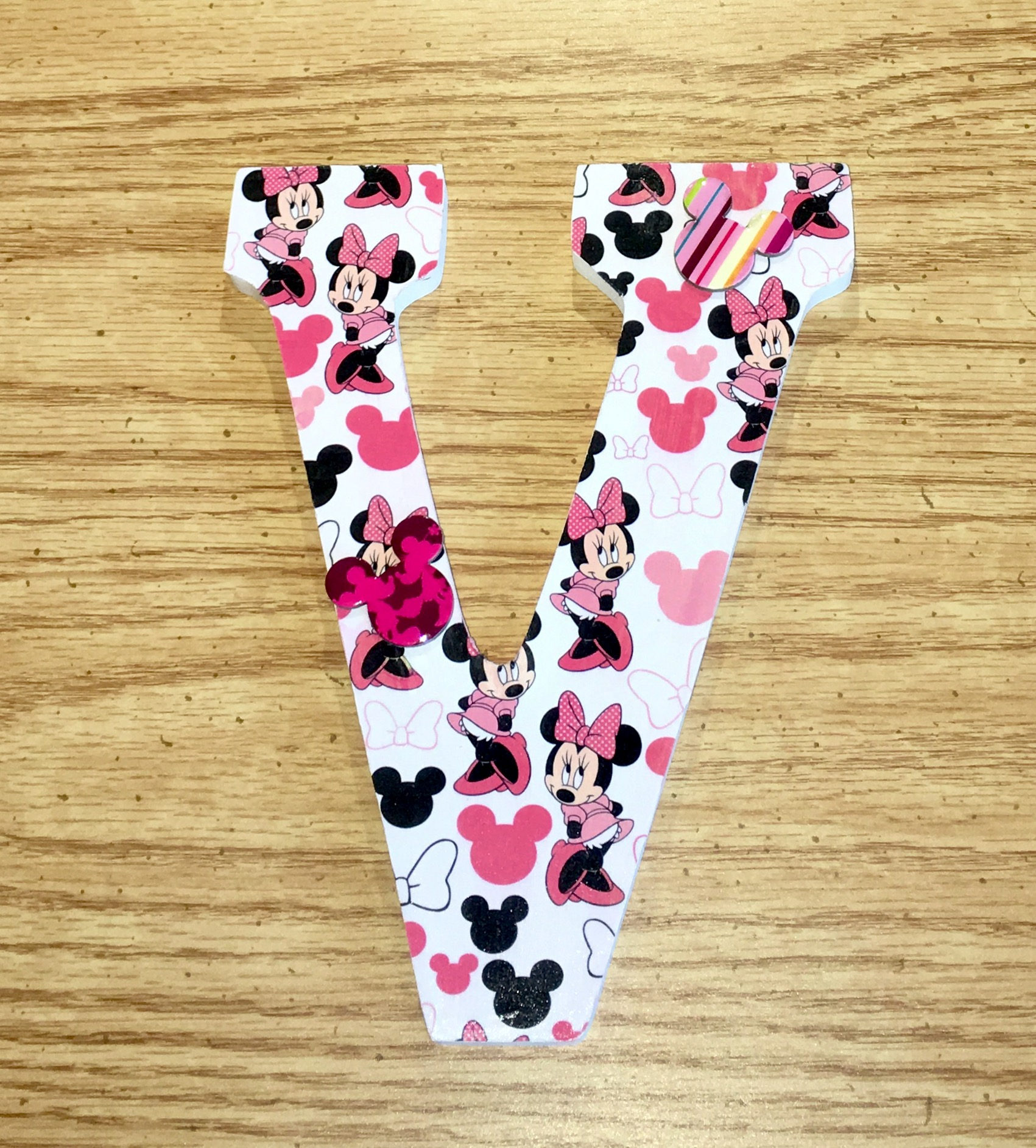 Minnie Mouse Wooden Letters