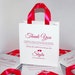 Blank Paper Gift Bags With Any Color Satin Ribbon Handles - Elegant ...
