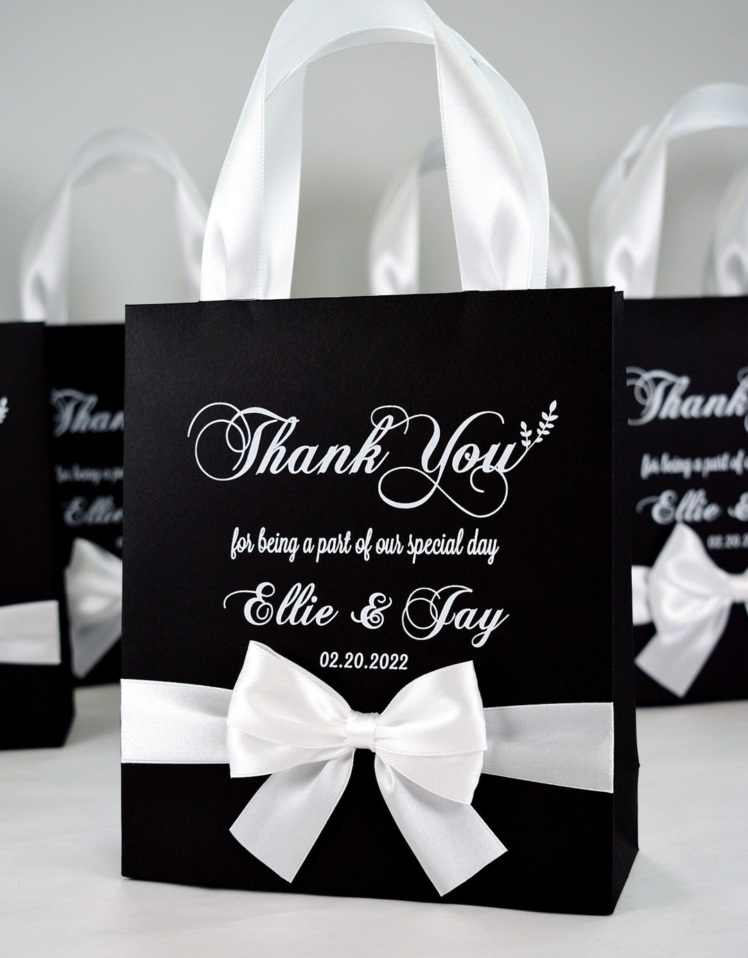 25 Personalized Wedding Welcome Bags, Elegant Thank You Gifts - Etsy