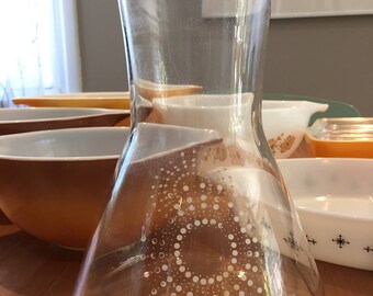 Drink & Barware Vintage 60s Pyrex Atomic Sunburst Juice Carafe Clear ...