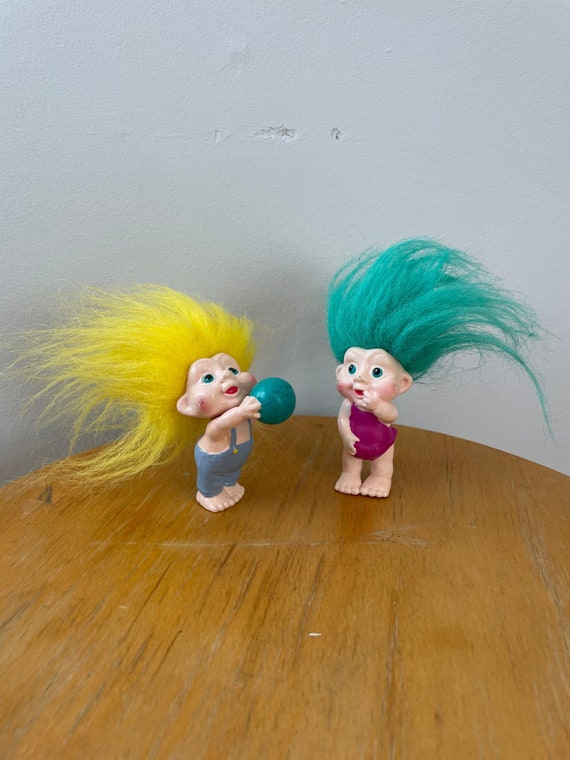 Pair of 2 Magic Trolls / Rare Vintage 90s Dolls / Boy and Girl | Etsy