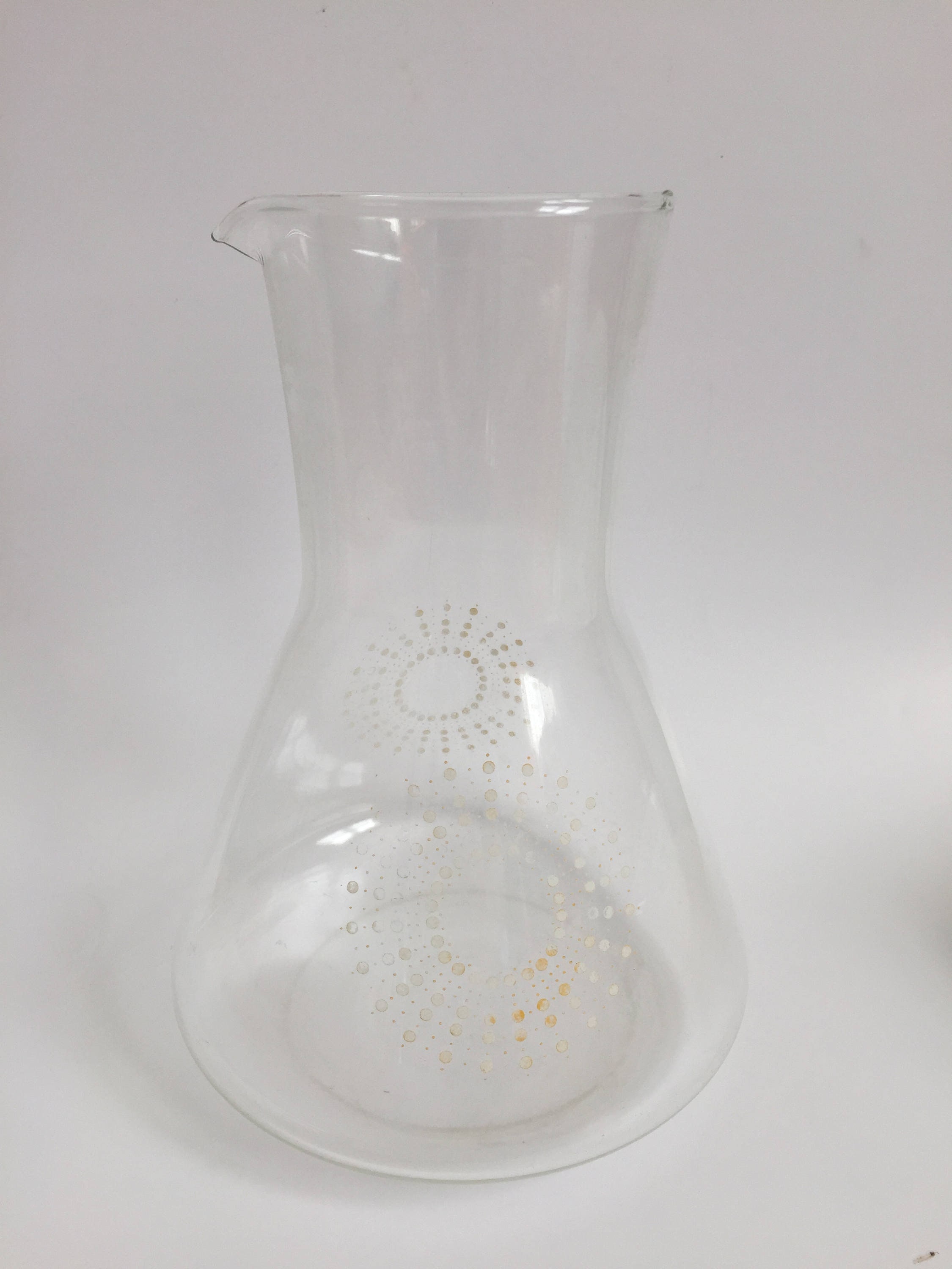 Vintage 60s Pyrex Atomic Sunburst Juice Carafe / Clear Glass Water ...