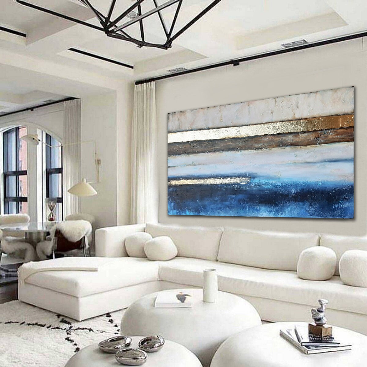 Late Summer Large Horizontal Contemporary Painting | Etsy