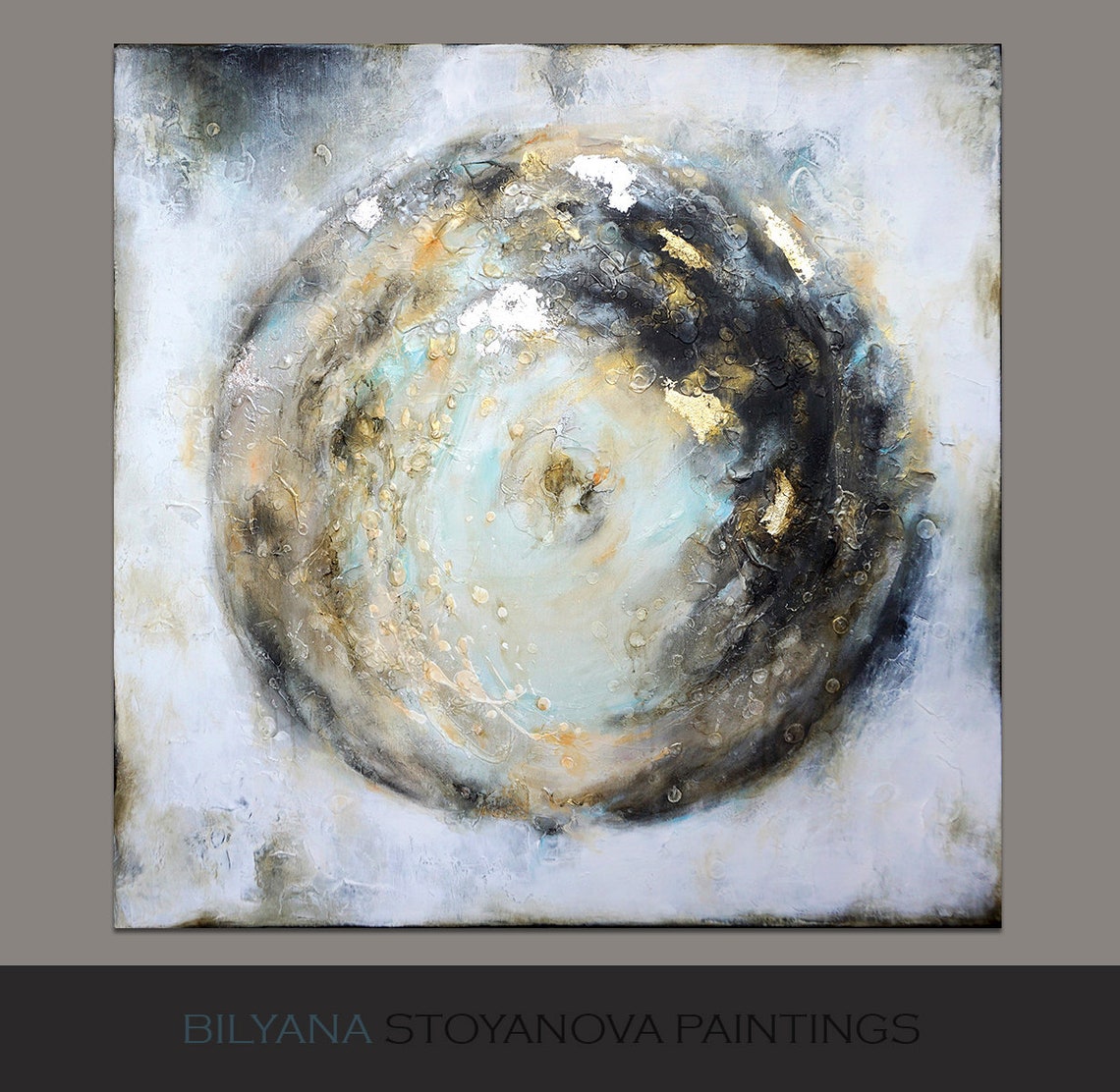 Circle of Balance Large Contemporary Painting Zen Textured - Etsy