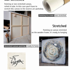 Available BLUE ETERNITY, Original Abstract, Blue Gold Horizontal ...