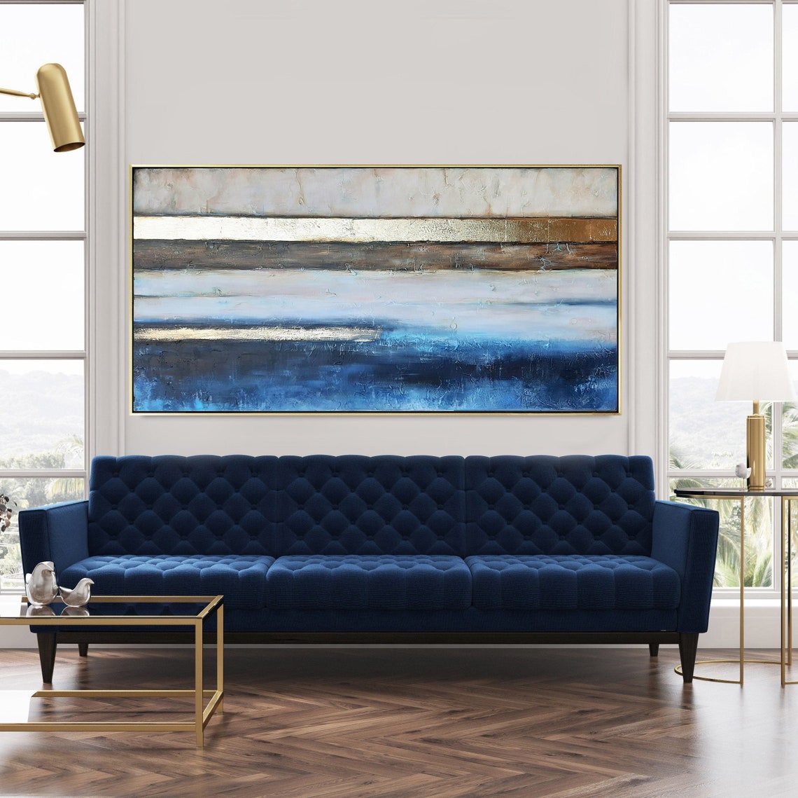 Late Summer Large Horizontal Contemporary Painting - Etsy