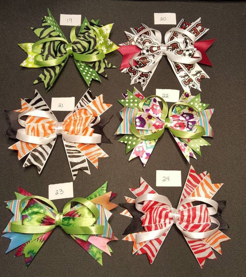 Medium Boutique Hair Bow With Spikes - Etsy