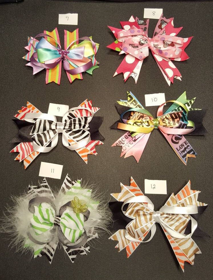 Medium Boutique Hair Bow With Spikes - Etsy