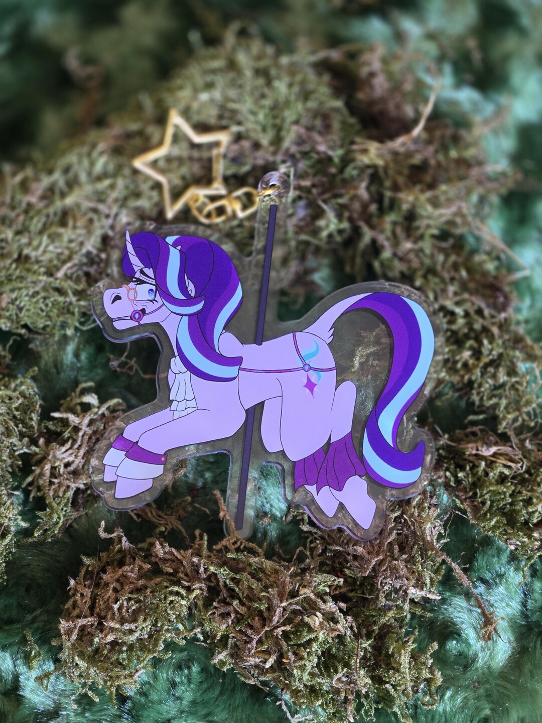Starlight Glimmer Carousel Keychain Mlp - Etsy