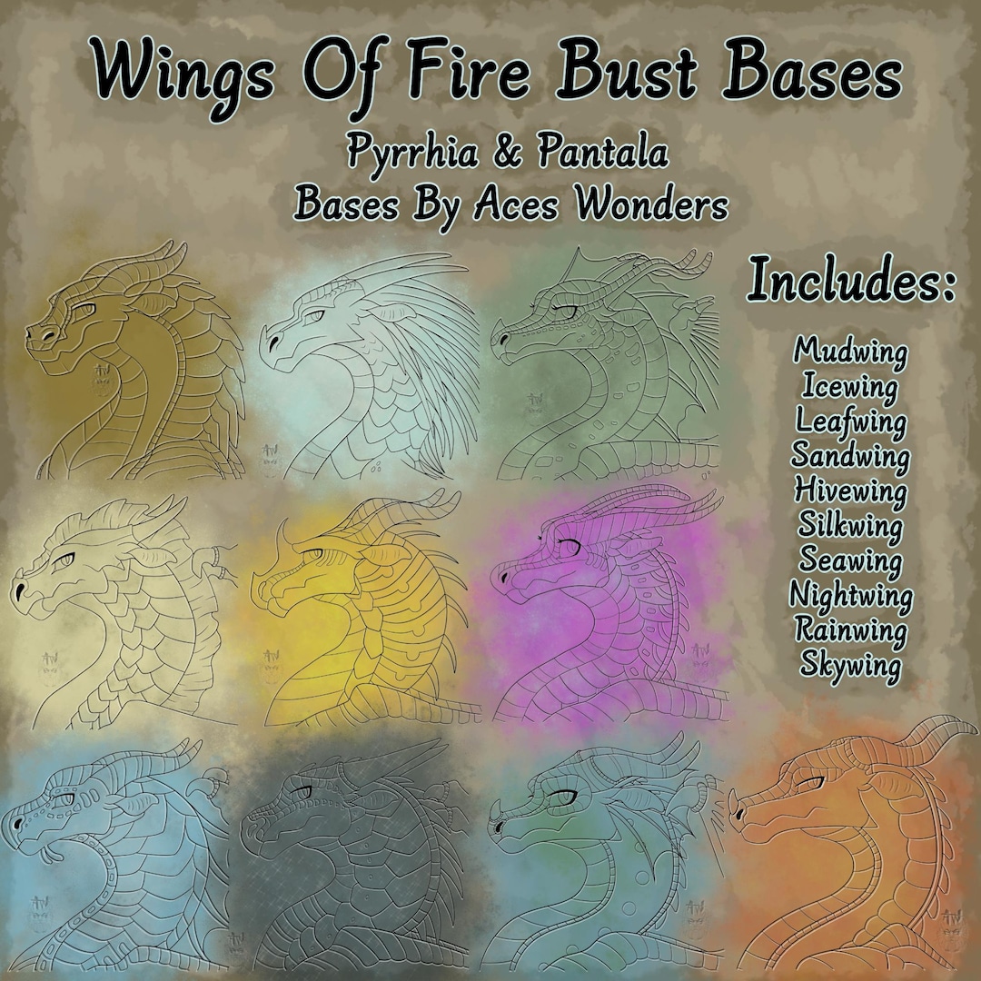 Wings of Fire Bust Base Pack - Etsy