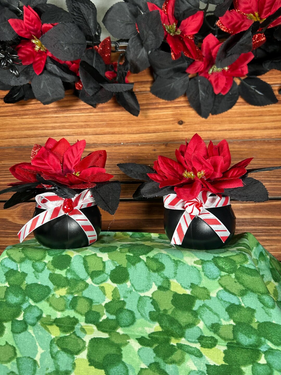 Couldron Poinsettia Decor - Etsy