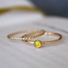 Green Serpentine Ring/ Minimalist Ring/14k Gold Filled Stacking Serpentine Ring/ Dainty ...