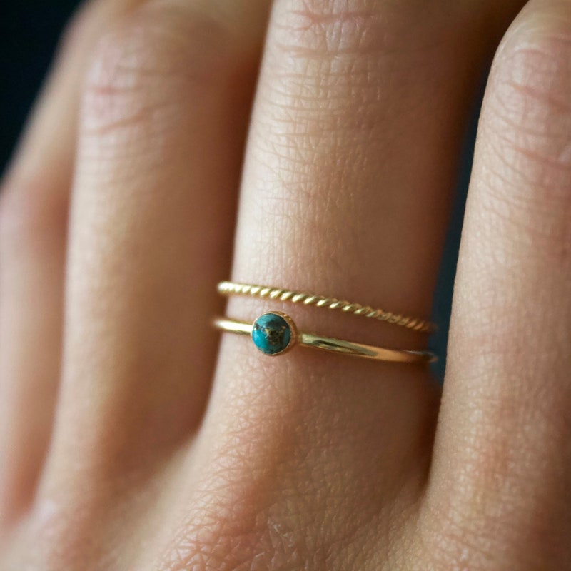 Turquoise Rings14k - Etsy