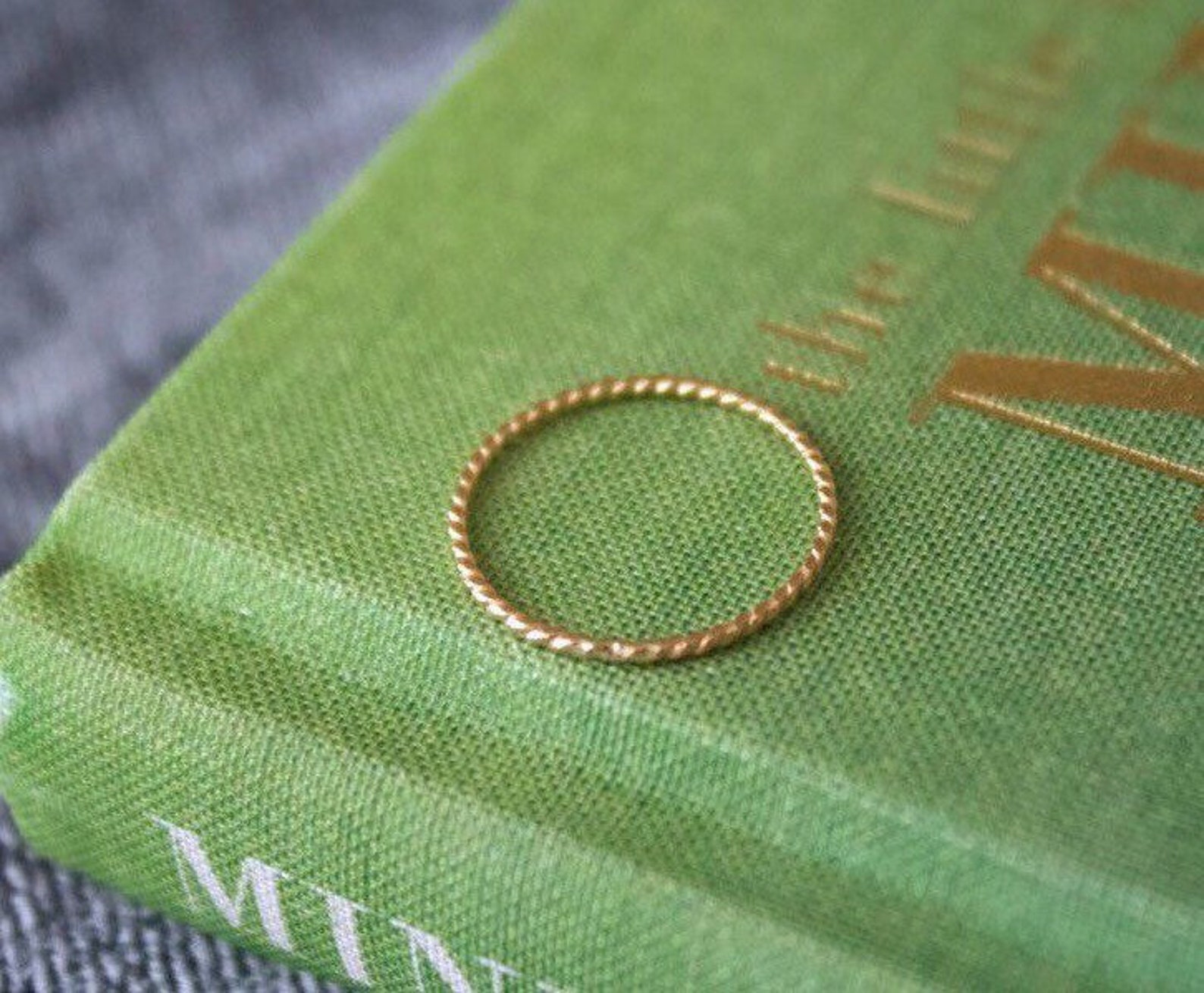 Minimalist Ring/ Thread of Gold Bands/stackable | Etsy