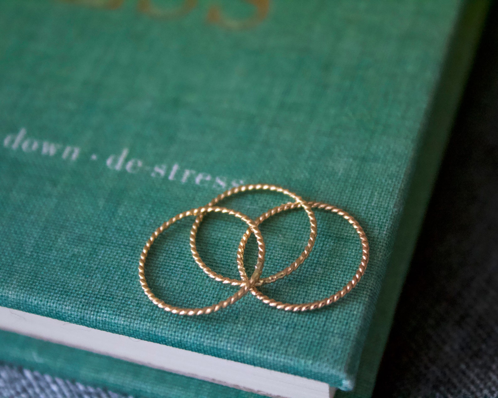 Minimalist Ring/ Thread of Gold Bands/ Stackable Handmade/ - Etsy