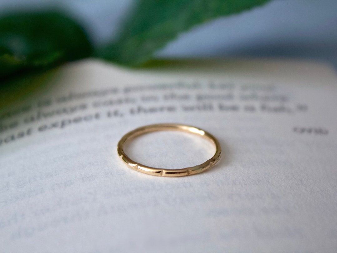Minimalist Ring/ Stackers/ Stackable Bands/ Handmade/ Dianty/ Gold ...