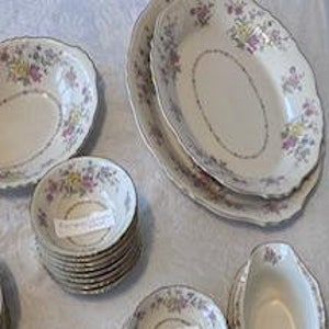BRIARCLIFF Federal Shape Syracuse China SET - 104 Piece Service for 12 ...