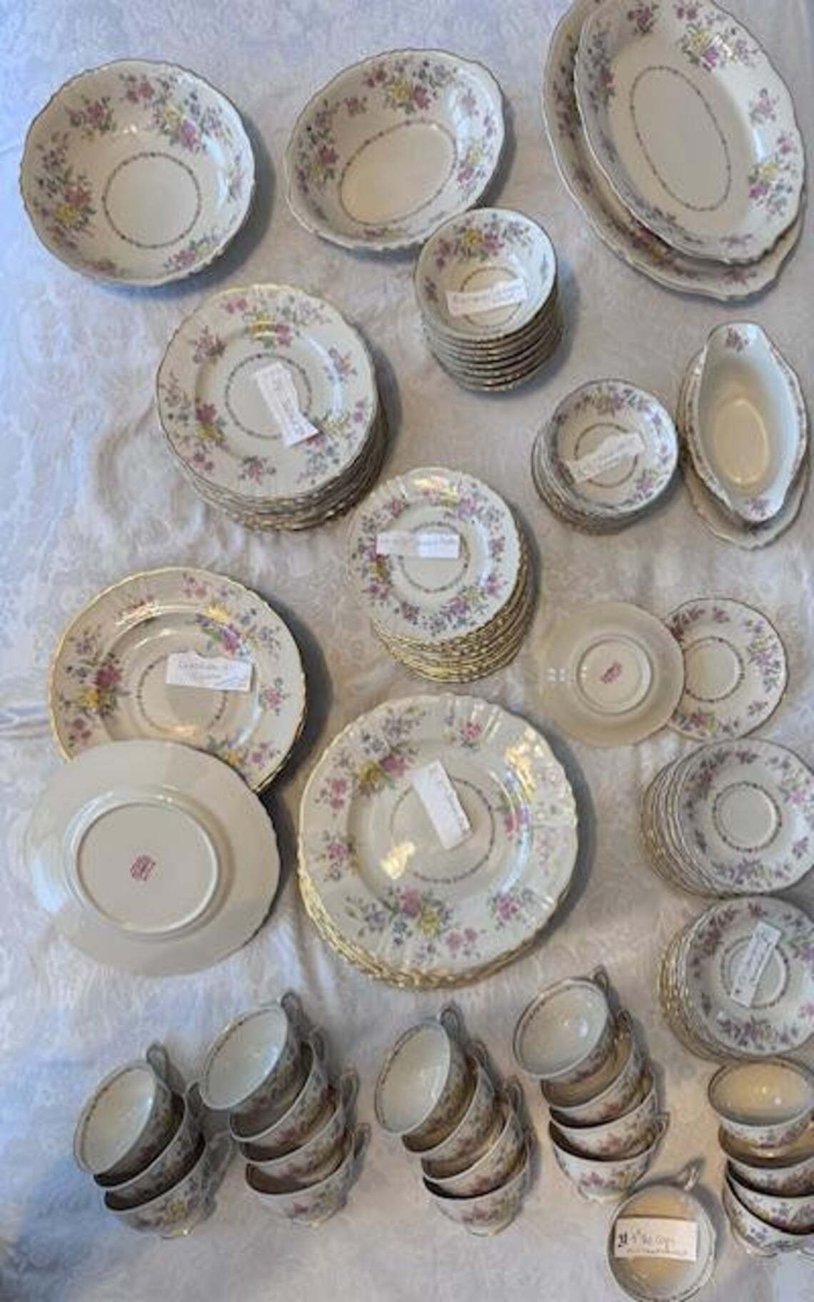 BRIARCLIFF Federal Shape Syracuse China SET - 104 Piece Service for 12 ...