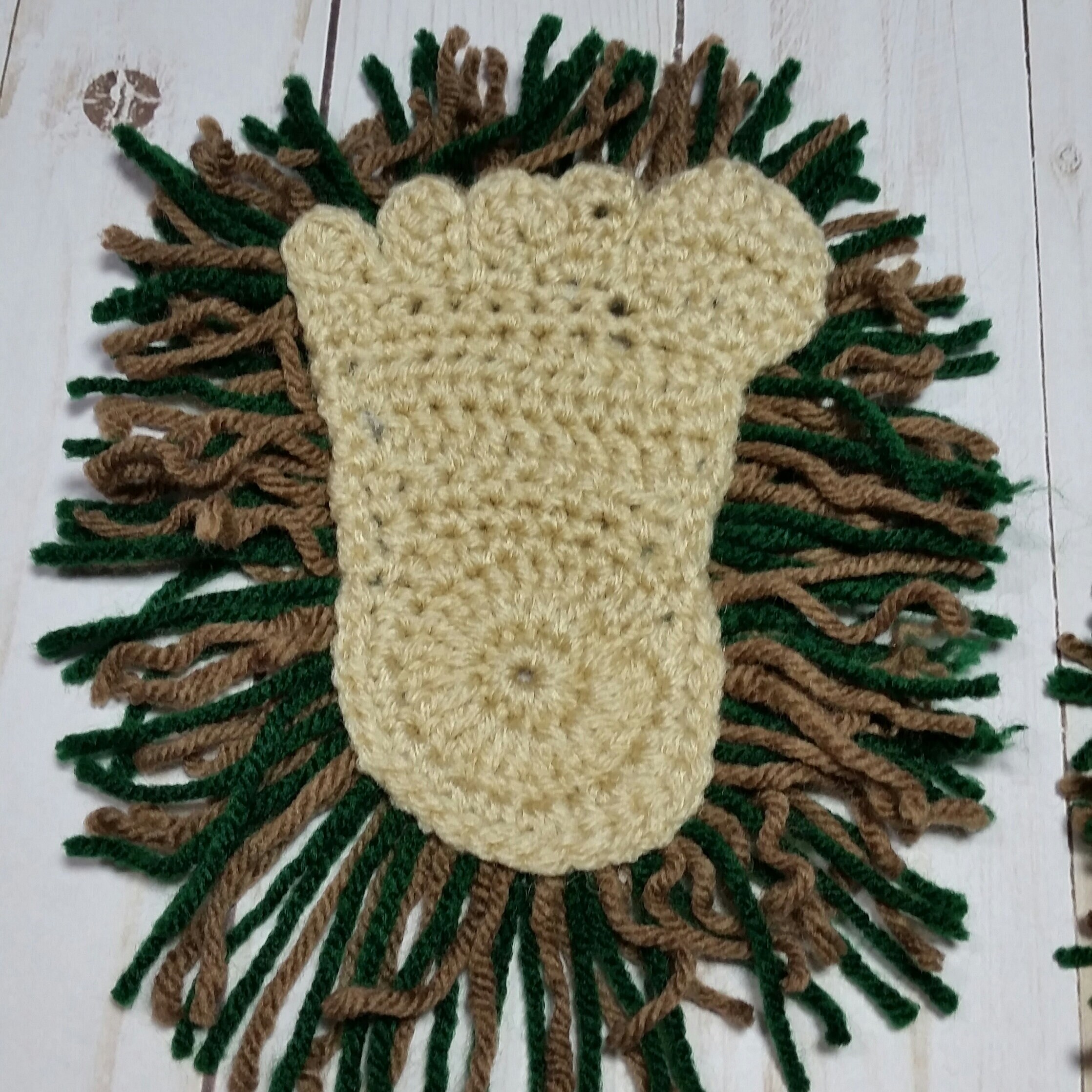 Bigfoot Footprints Applique / Crochet Bigfoot Footprint - Etsy