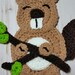Beaver Applique / Crochet Beaver Applique / Pre-made Ready to Use ...