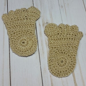 Footprints Applique / Crochet Feet Applique / Pre-made Applique / Ready ...