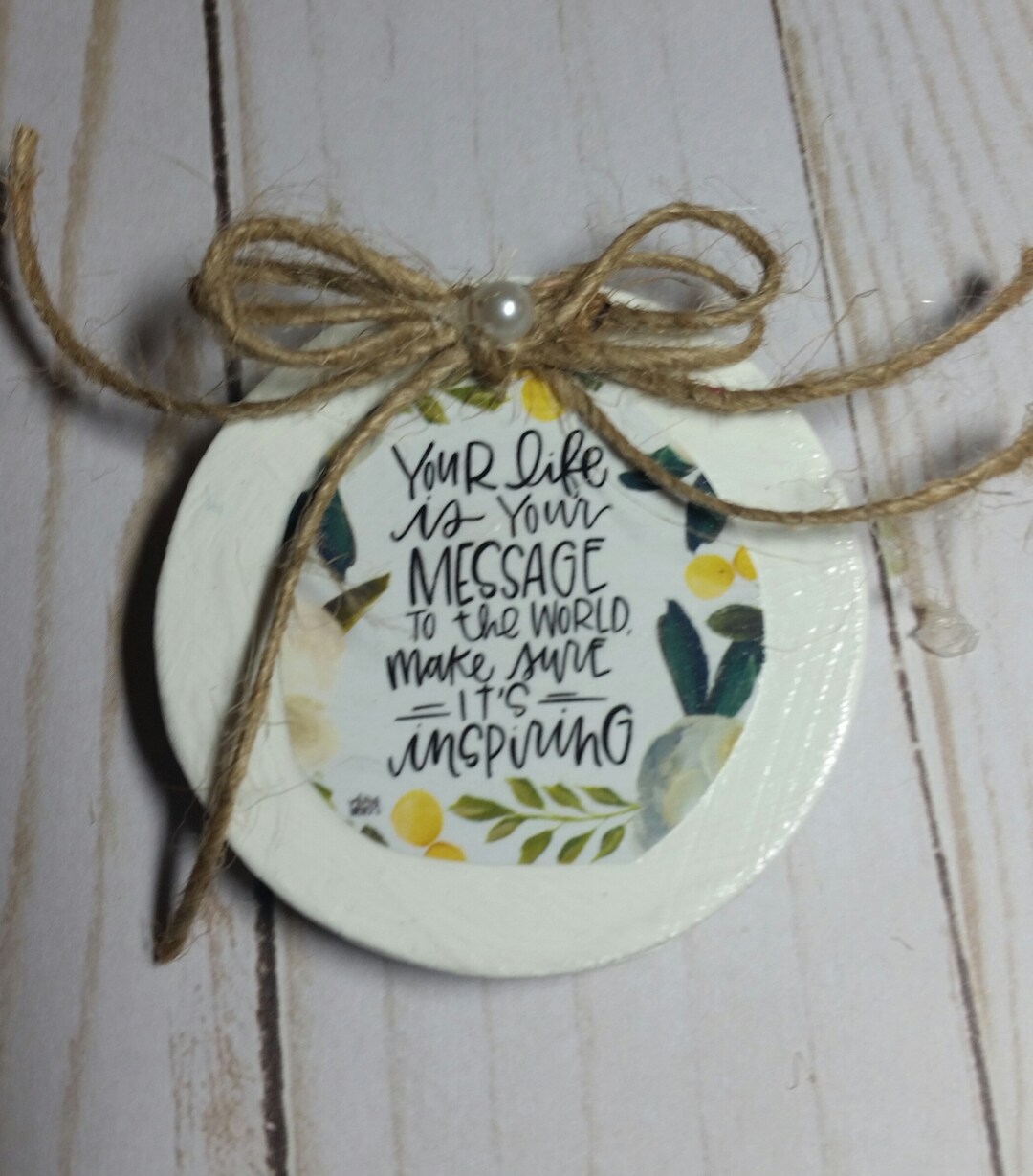 Inspirational Quote Fridge Magnet / Your Life is Your Message to the ...