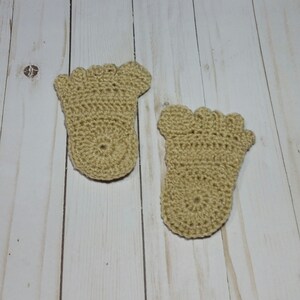 Footprints Applique / Crochet Feet Applique / Pre-made Applique / Ready ...