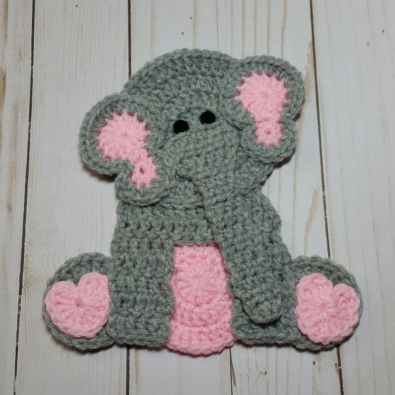 Elephant Applique - Etsy