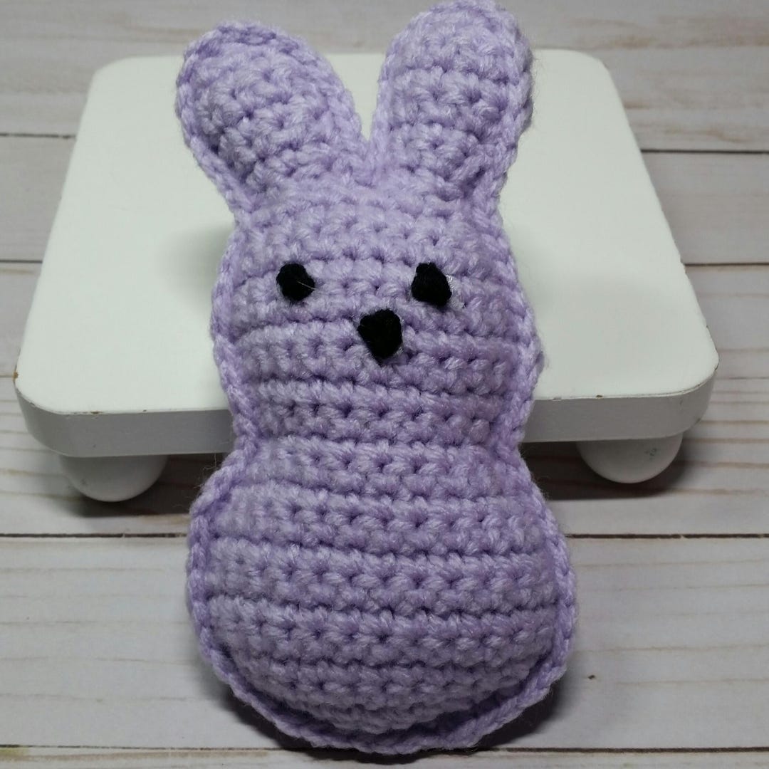 Pastel Purple Marshmallow Bunny Stuffie / Light Purple Bunny Amigurumi ...