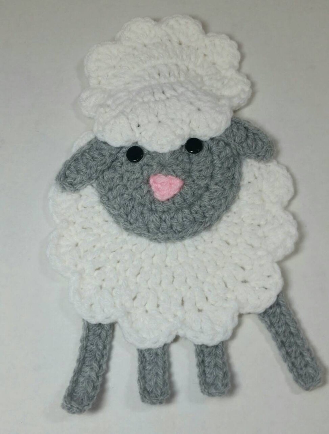 Lamb Applique / Crochet Lamb Applique / Premade Lamb Applique | Etsy