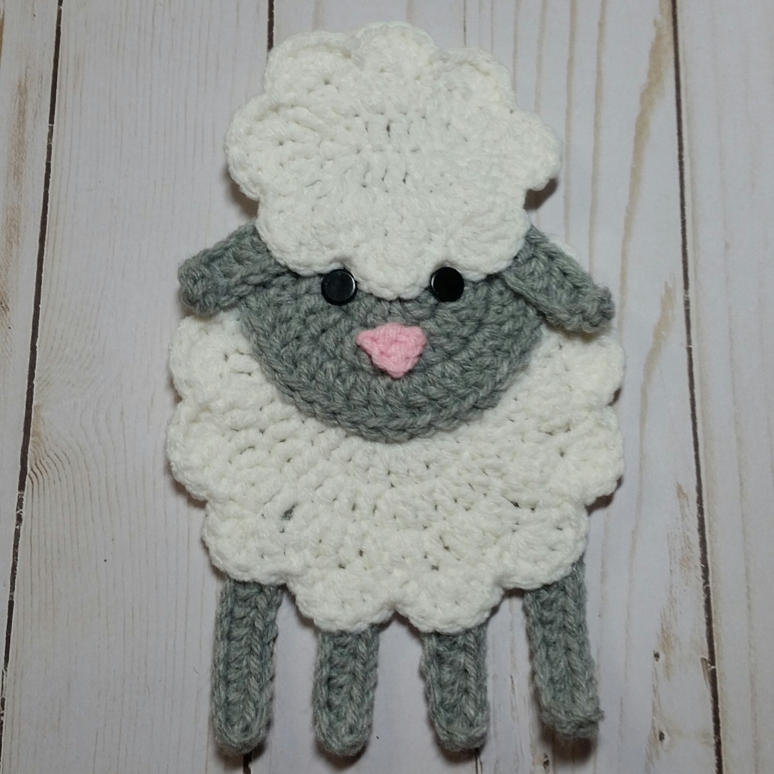 Lamb Applique Crochet Lamb Applique Premade Applique Ready - Etsy