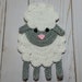 Lamb Applique / Crochet Lamb Applique / Premade Ready to Use Applique ...