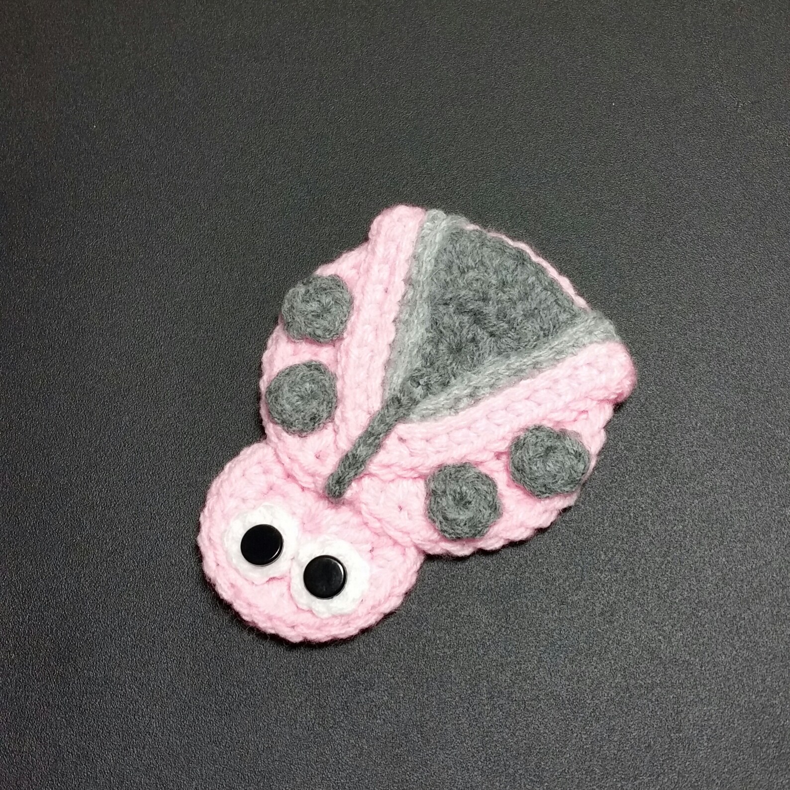 Pink Lady Bug Applique / Crochet Lady Bug Applique / Premade | Etsy