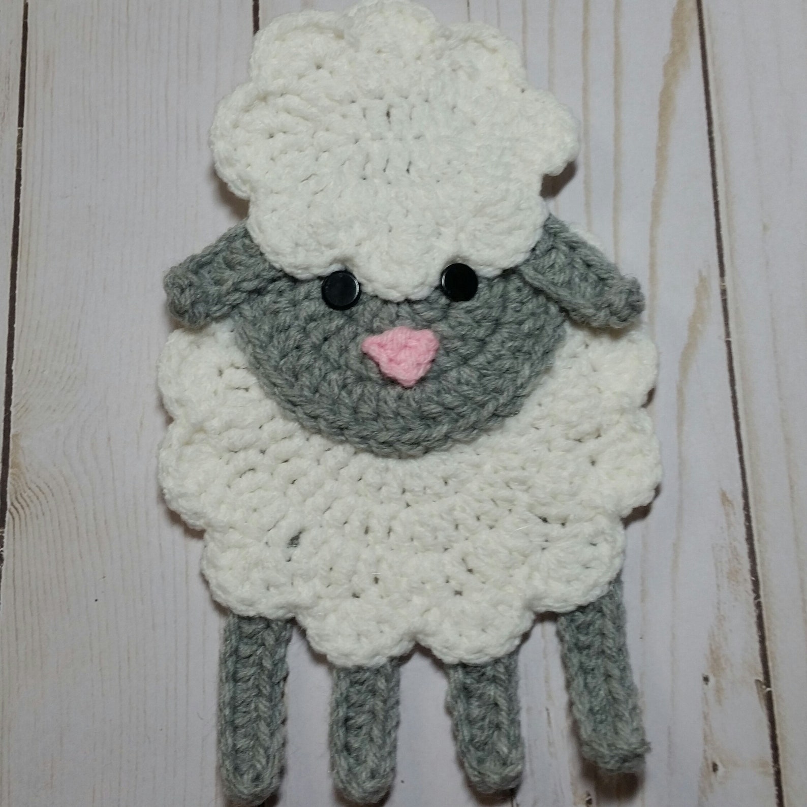 Lamb Applique Crochet Lamb Applique Premade Applique Ready - Etsy